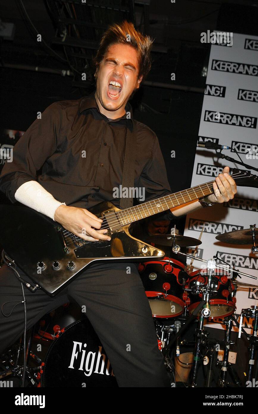Charlie Simpson of Fightstar attending the Kerrang Day of Rock at ...