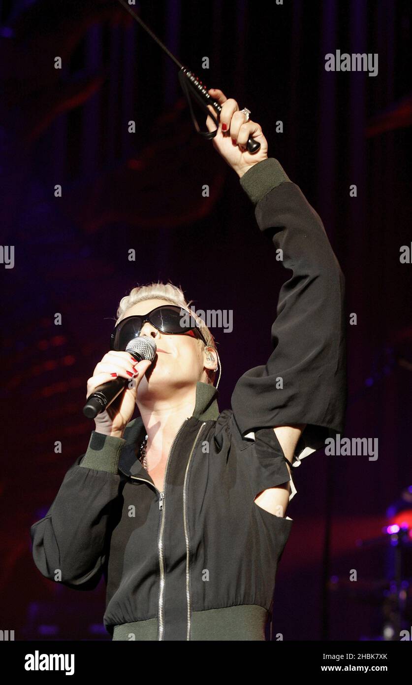 Singer Pink performs her second night of her London date at the Carling ...