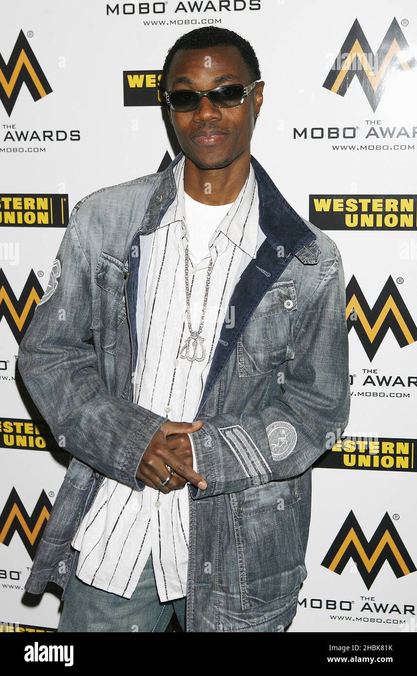Wayne Wonder arriving at the Mobo Nominations at Movida in London Stock ...