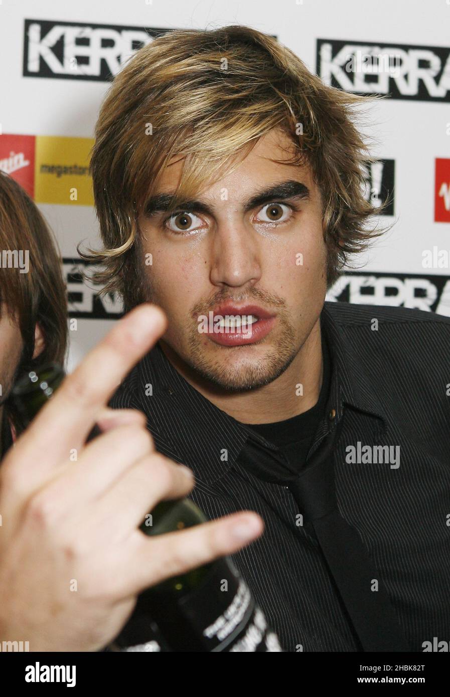 Charlie Simpson of Fightstar in the press room at the Kerrang Awards ...