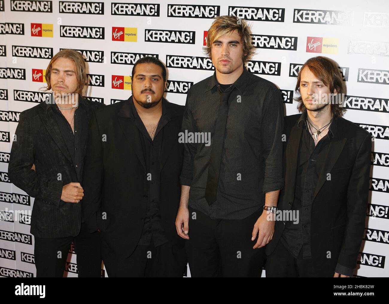 Fightstar arrive at the Kerrang Awards, at the Brewery in London Stock ...