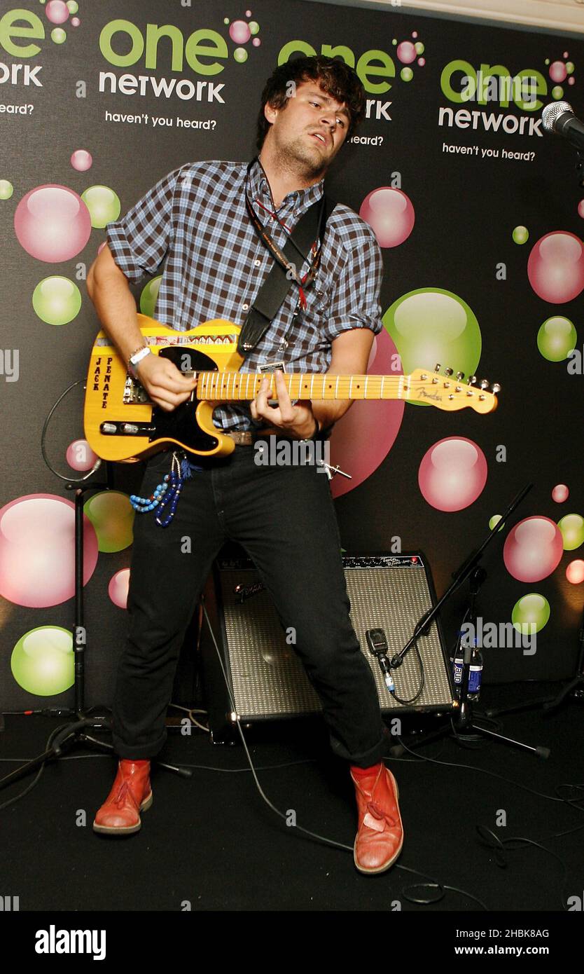 Jack Penate performs at Music Control's My Playlist Party held at ...