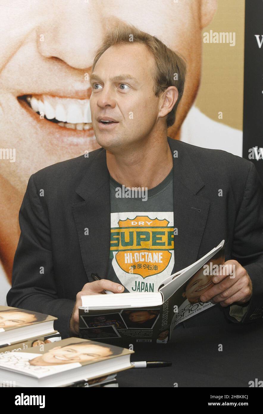 Jason Donovan signs his new book 'Between the Lines, My Story Uncut' at ...