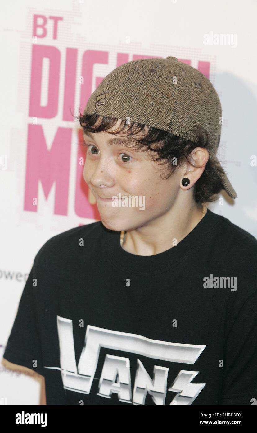 Lil Chris arriving at the BT Digital Music Awards at the Roundhouse in ...