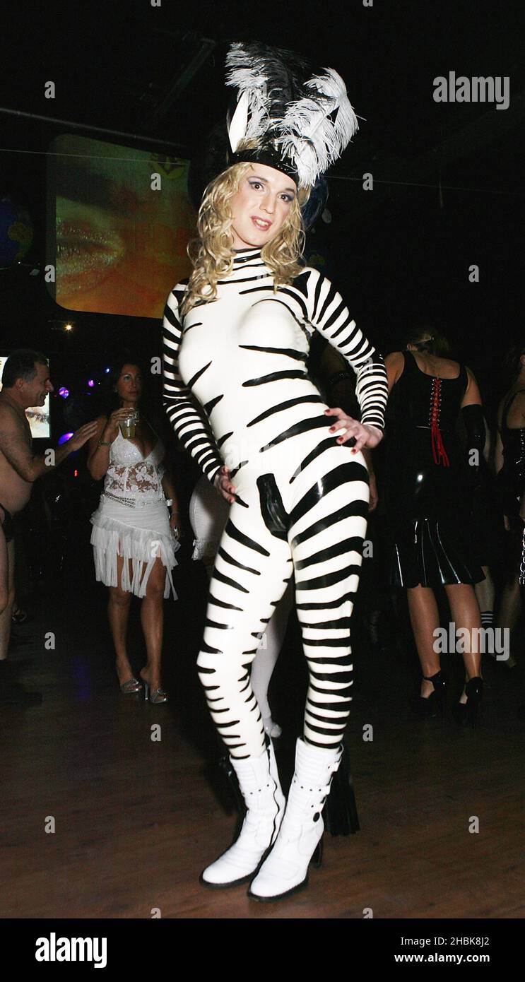 Guests attend the skin rubber ball at seone in london hi-res stock ...