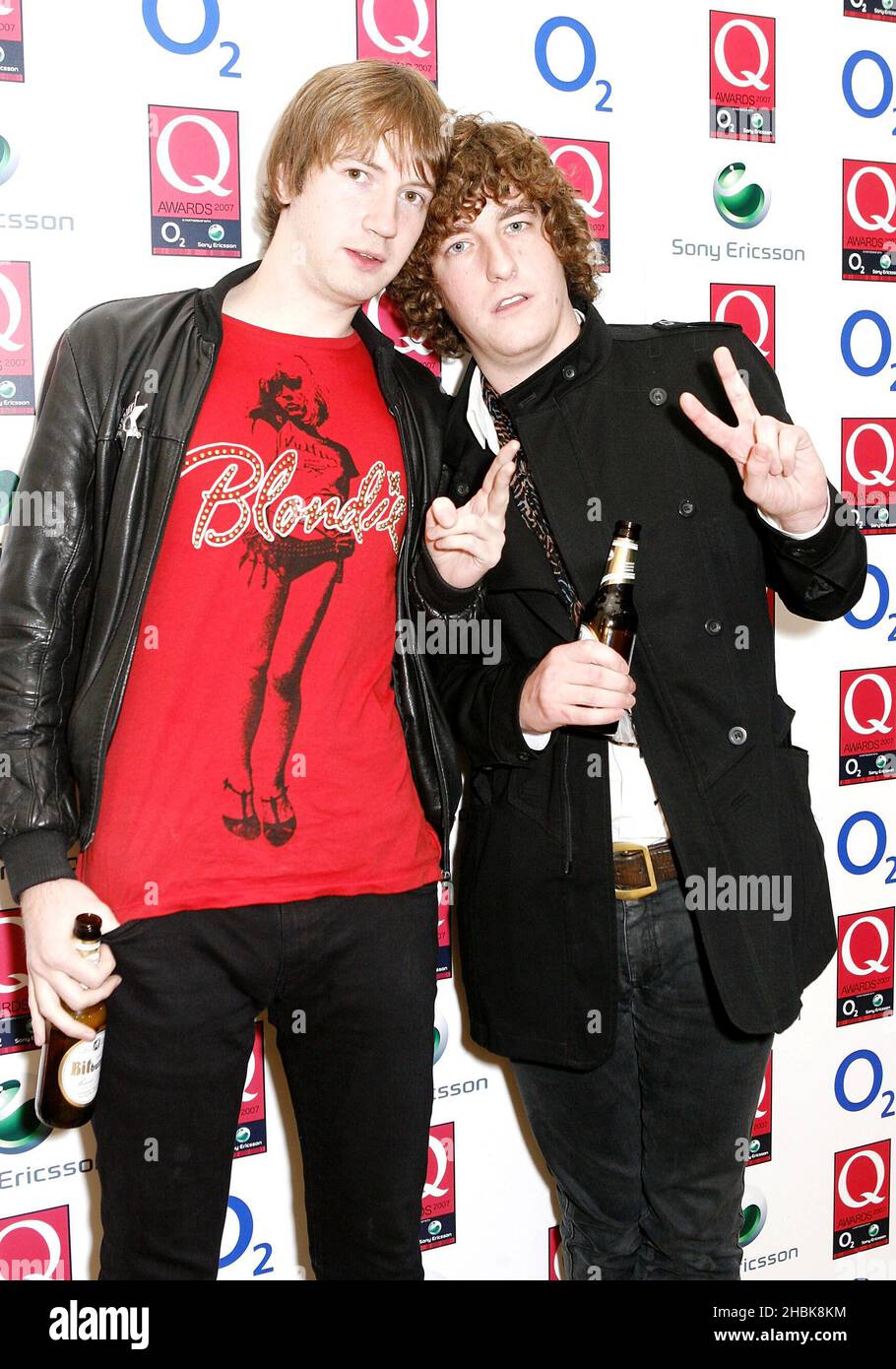 The Pidgeon Detectives in the press room at the Q Awards 2007 at the ...
