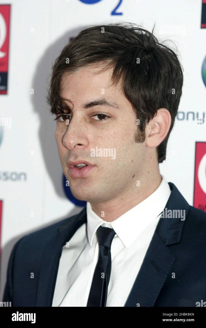 Mark Ronson in the press room at the Q Awards 2007 at the Grosvenor ...