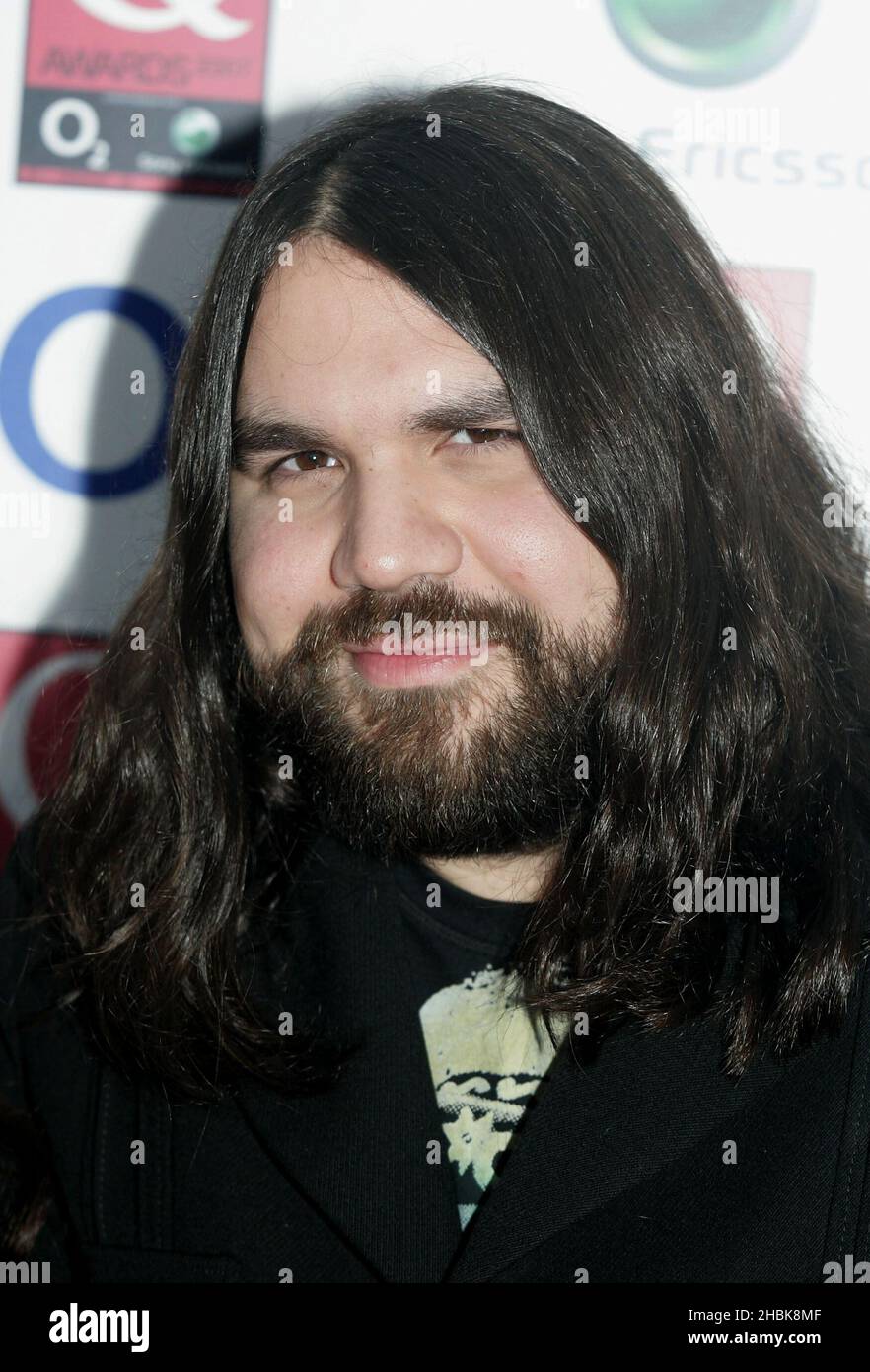 Romeo Stoddart of the Magic Numbers arriving at the Q Awards 2007 at ...