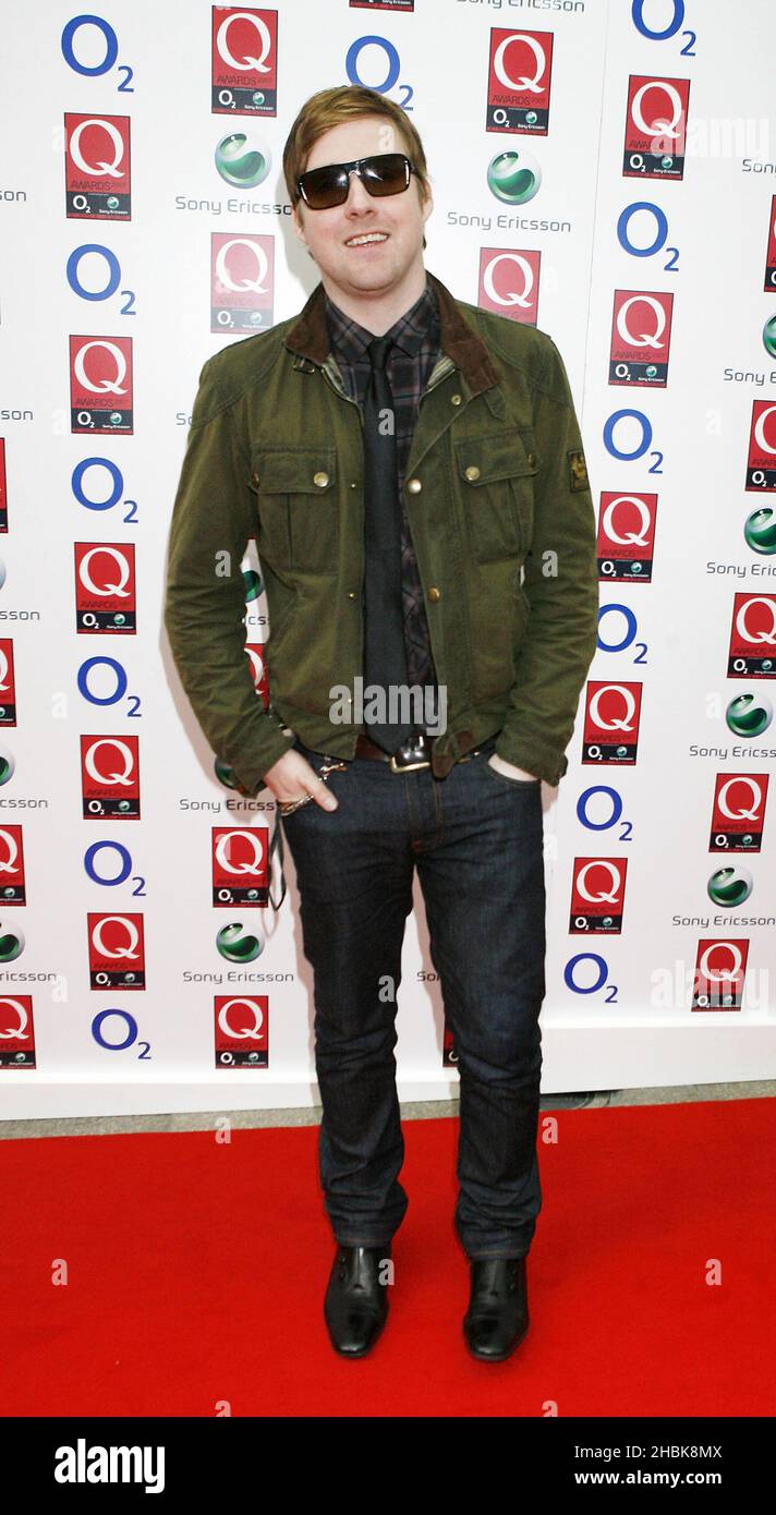 Ricky Wilson of the Kaiser Chiefs arriving at the Q Awards 2007 at the ...