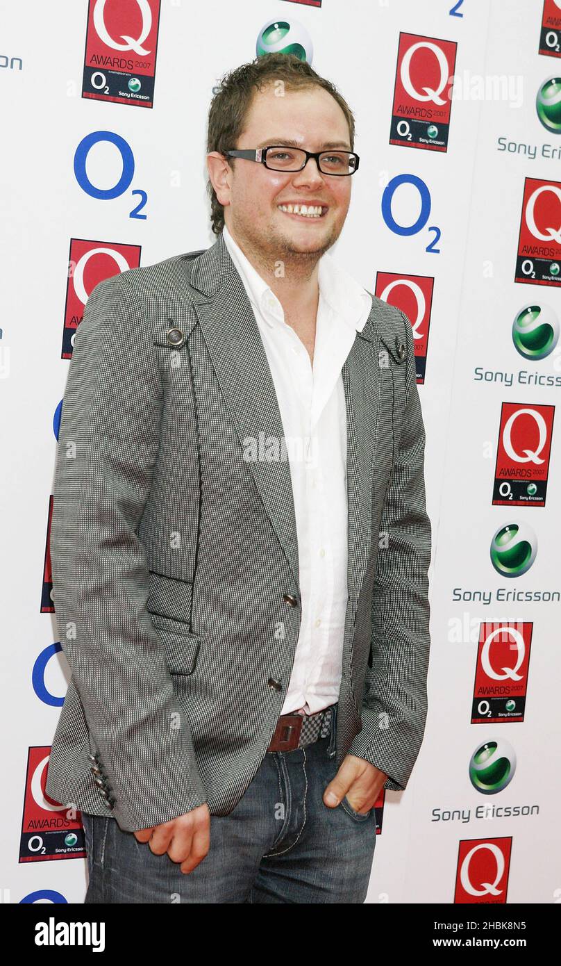 Alan Carr arriving at the Q Awards 2007 at the Grosvenor House Hotel ...