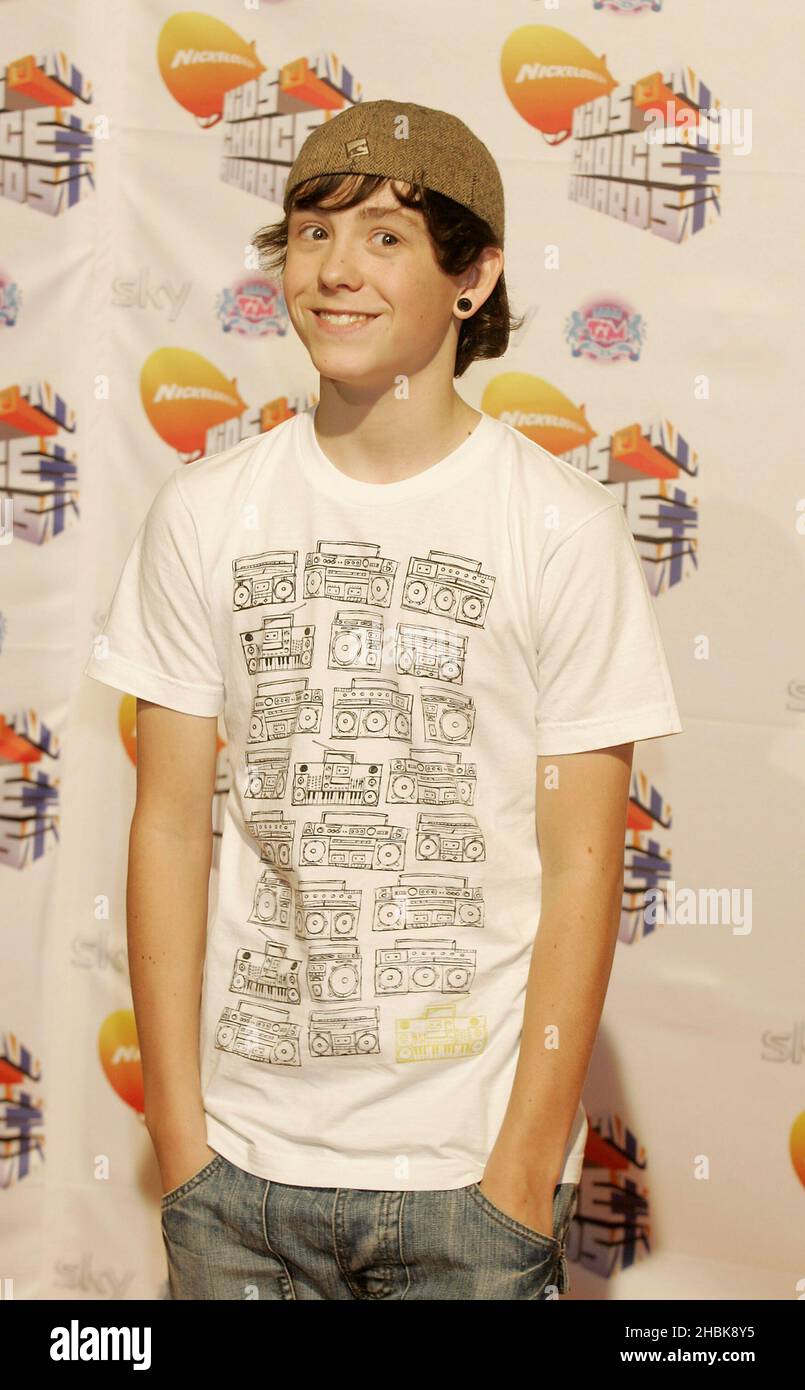Lil Chris arriving for the Nickelodeon Kids Choice Awards at Excel in ...