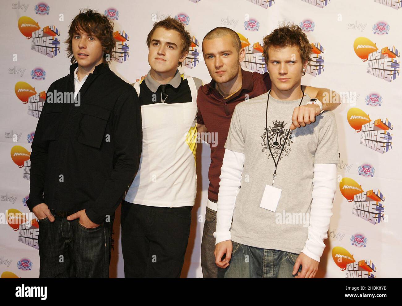 McFly arriving for the Nickelodeon Kids Choice Awards at Excel in ...