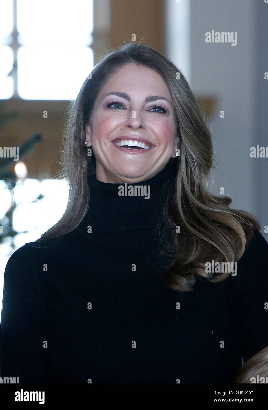 Stockholm, Sweden. 20th Dec, 2021. Sweden's Princess Madeleine, husband ...