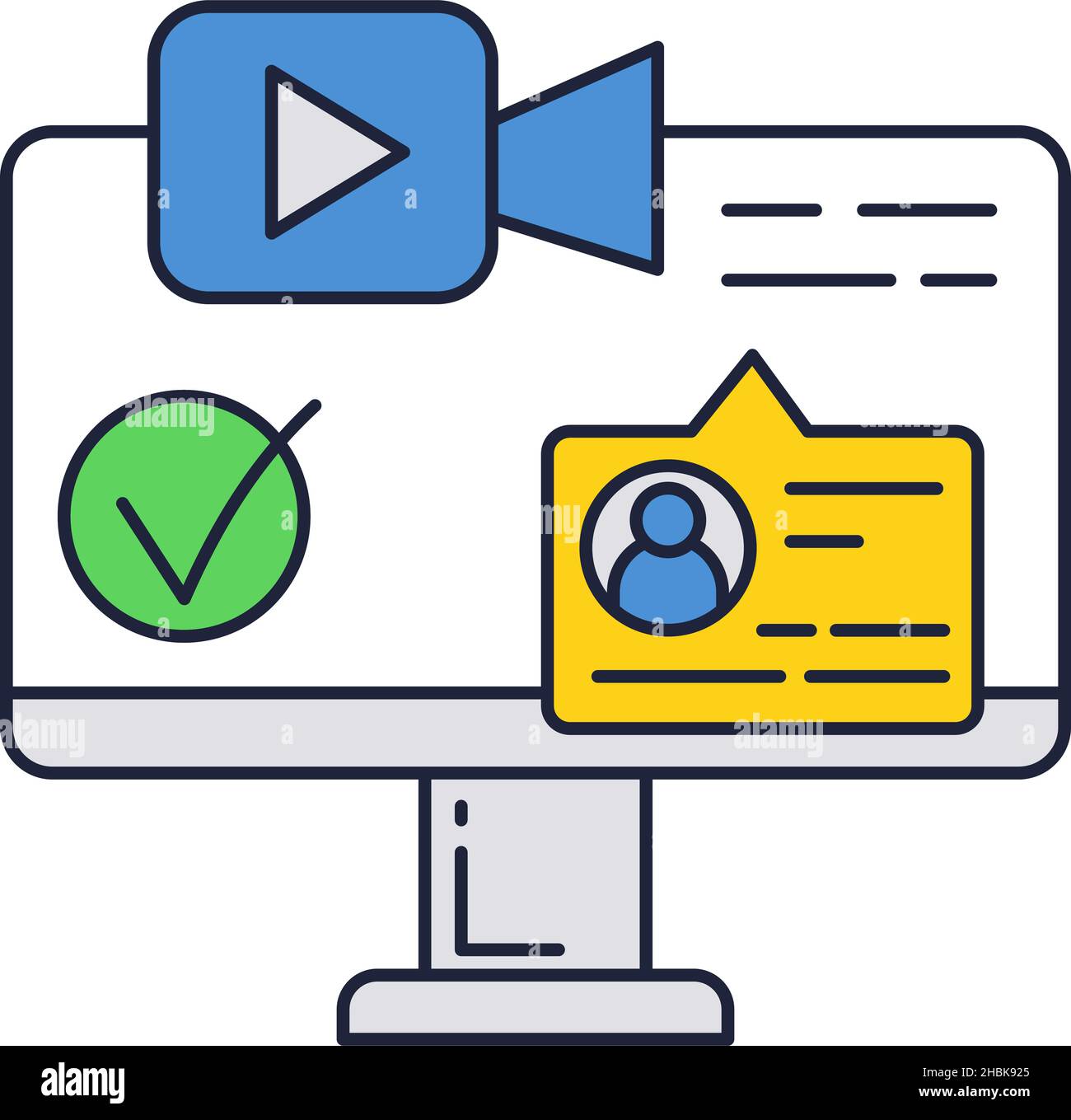 Adaptive interface vector icon web design isolated Stock Vector Image ...