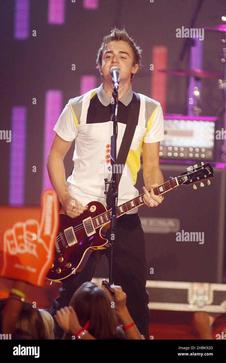 McFly perform on stage during the Nickelodeon Kids Choice Awards at ...
