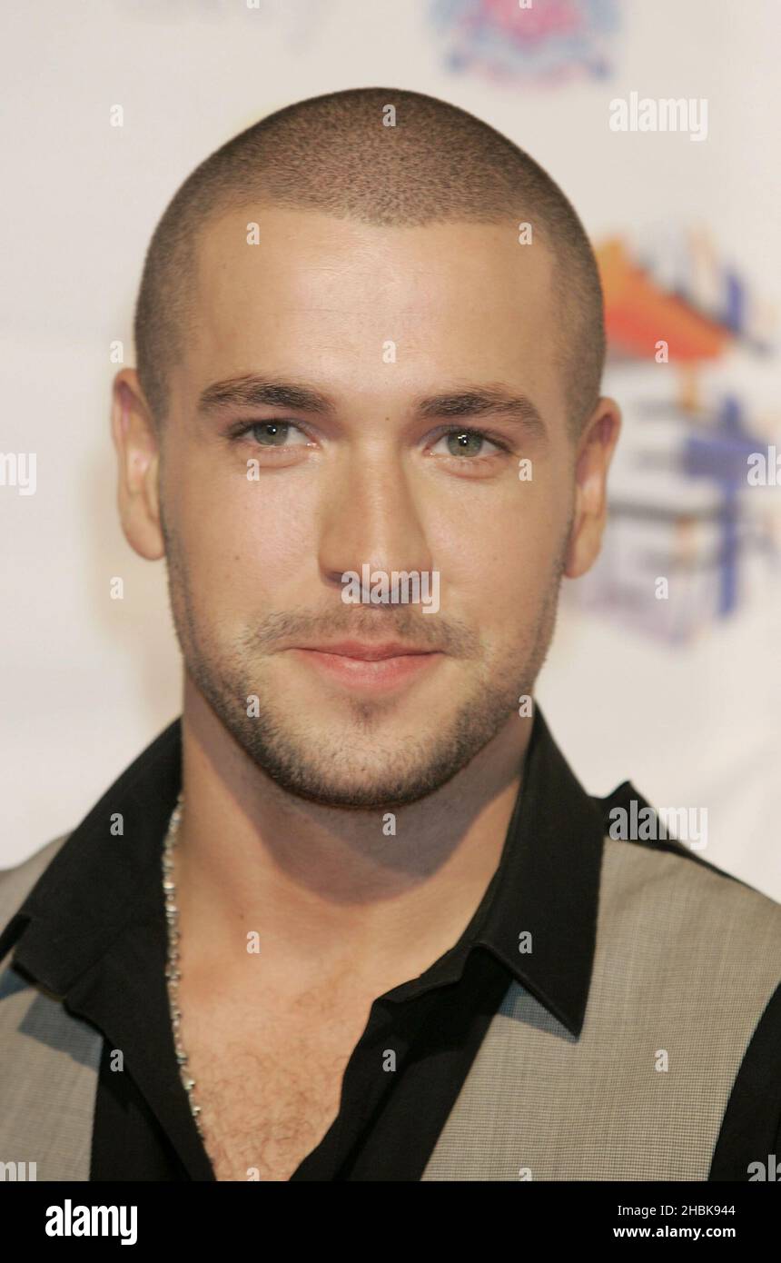 Shayne Ward arriving for the Nickelodeon Kids Choice Awards at Excel in ...