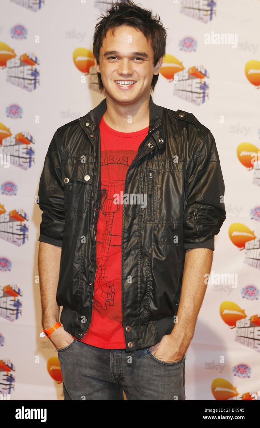 Gareth Gates arriving for the Nickelodeon Kids Choice Awards at Excel ...