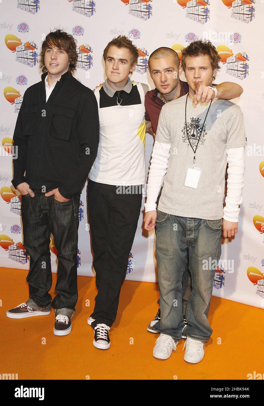 McFly arriving for the Nickelodeon Kids Choice Awards at Excel in ...
