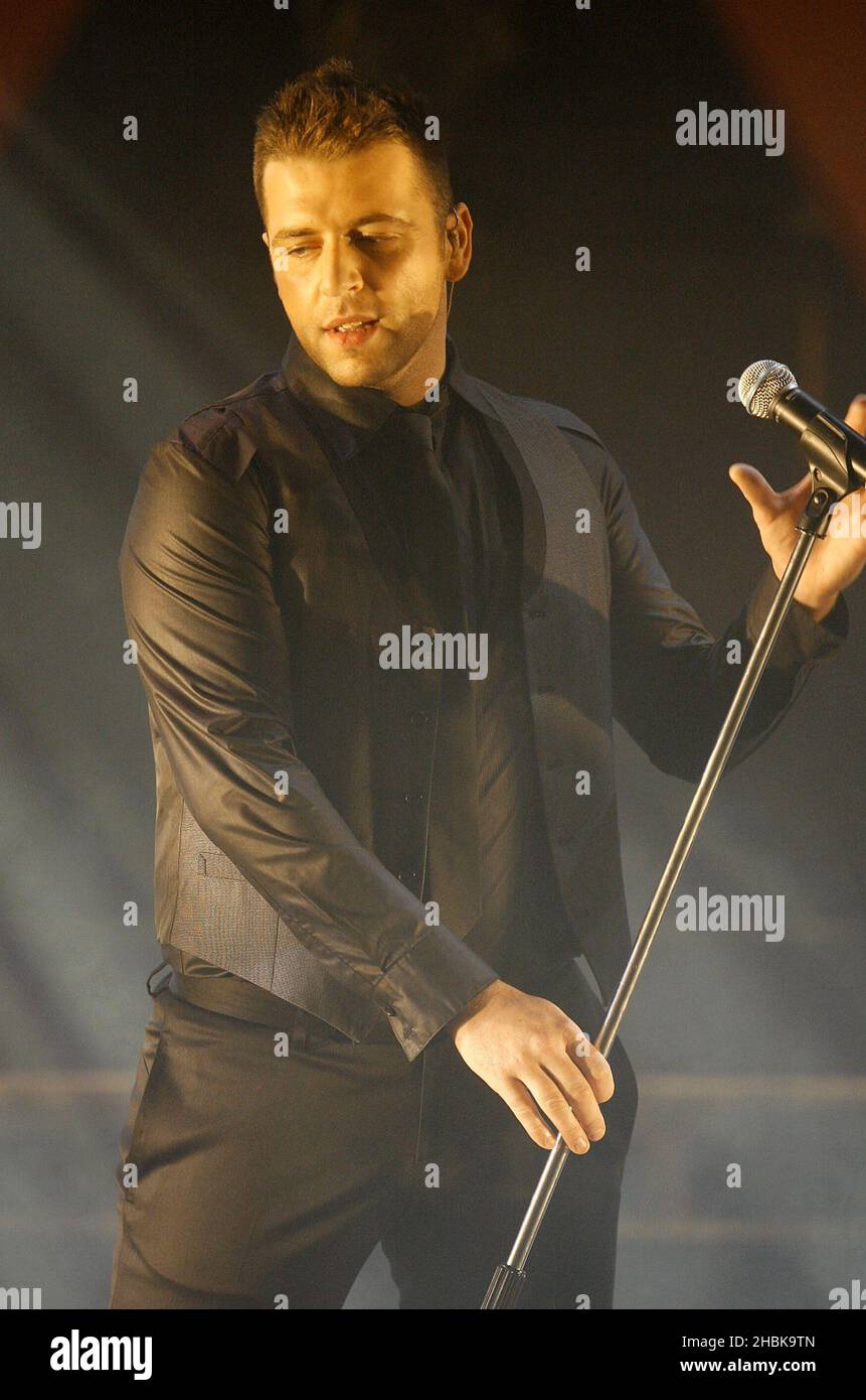 Mark Feehily of Westlife performs on stage at the 15th Anniversary at ...