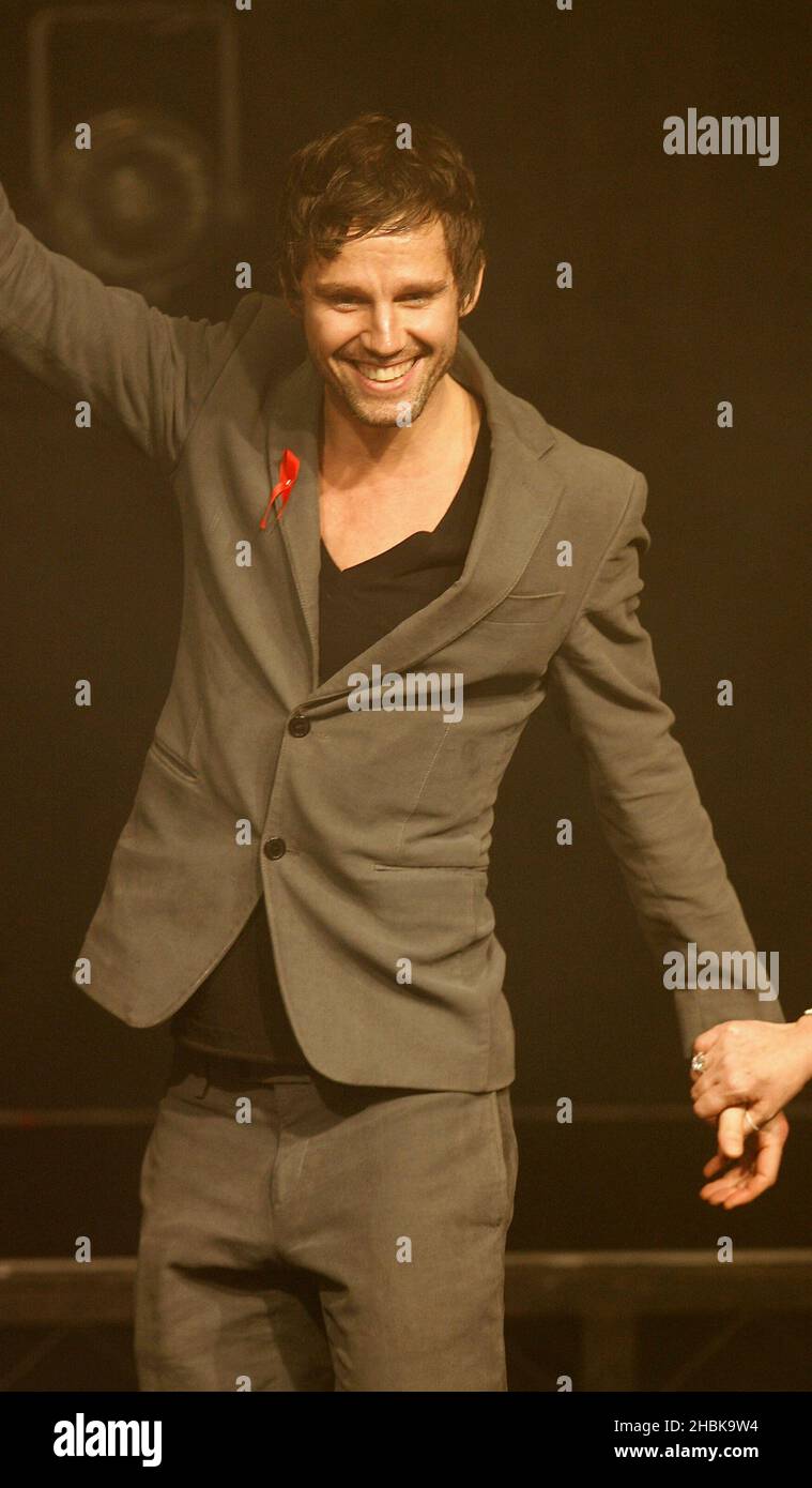 Jason Orange on stage at the 15th Anniversary at the G-A-Y Astoria in ...