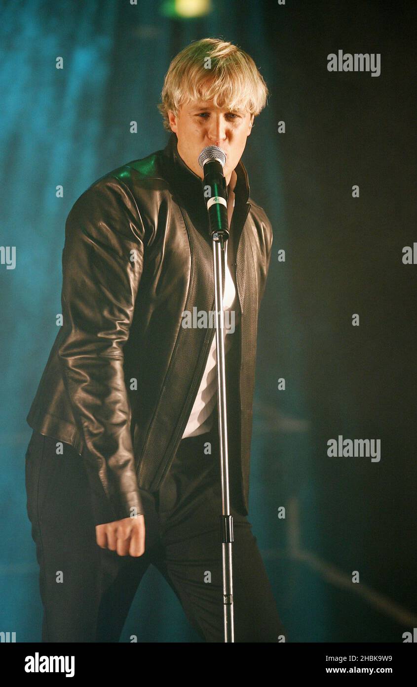 Kian Egan of Westlife performs on stage at the 15th Anniversary at the ...