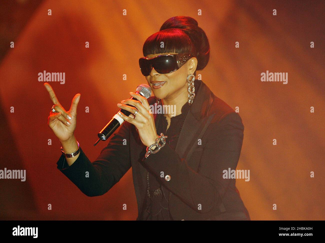 Gabrielle performs on stage at the 15th Anniversary at the G-A-Y ...