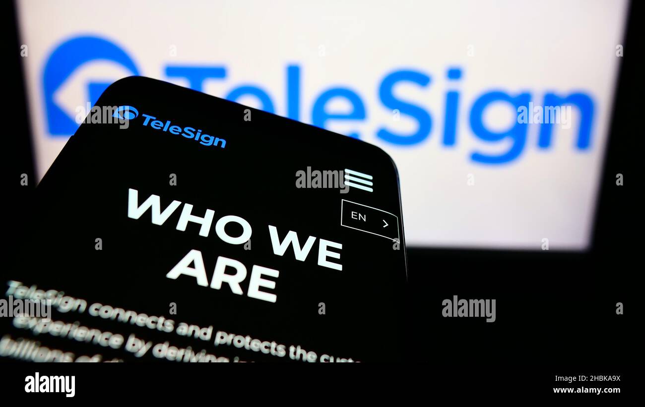 Telesign hi-res stock photography and images - Alamy