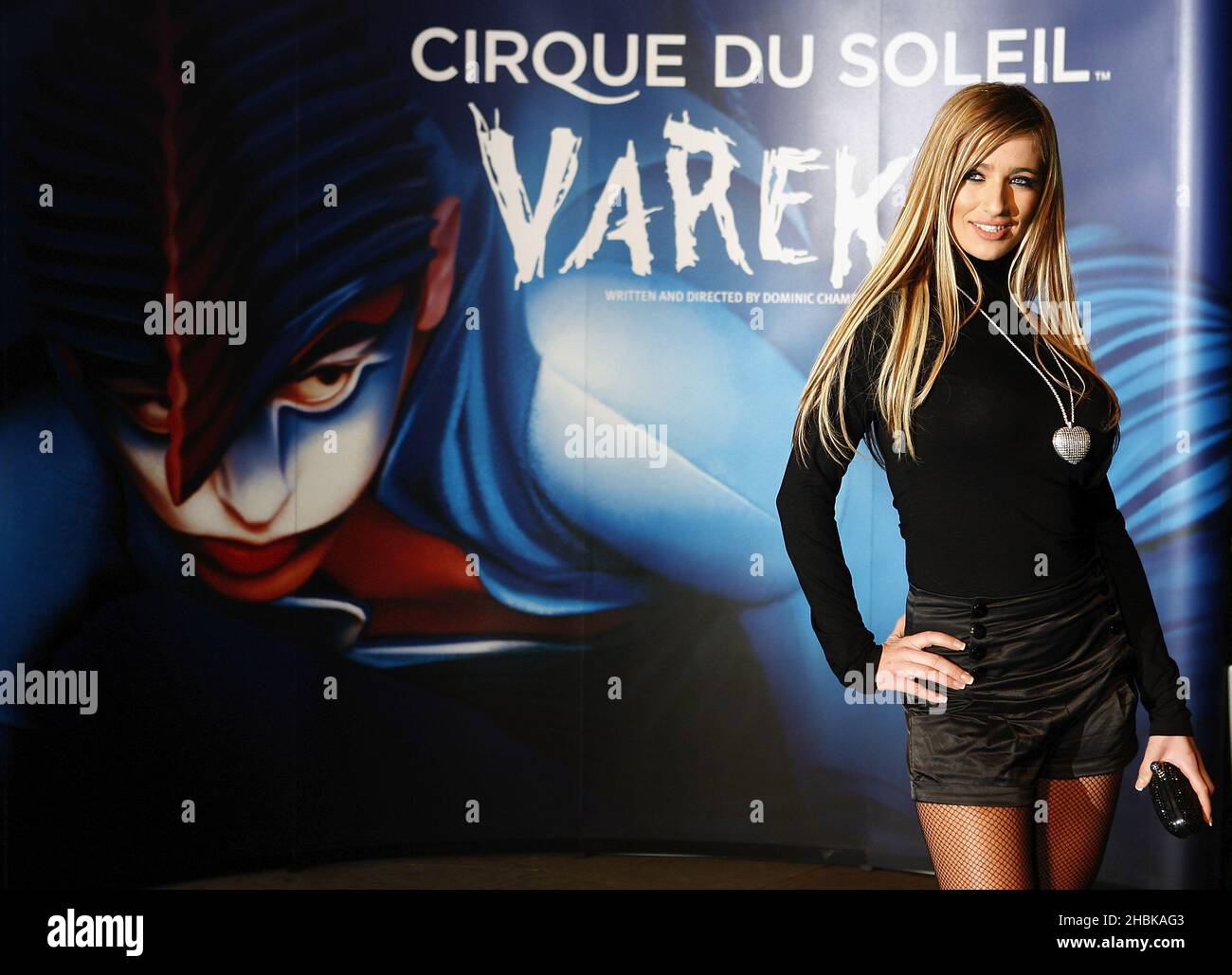 Chantelle Houghton arrives at the Cirque du Soleil Premiere of Varekai ...