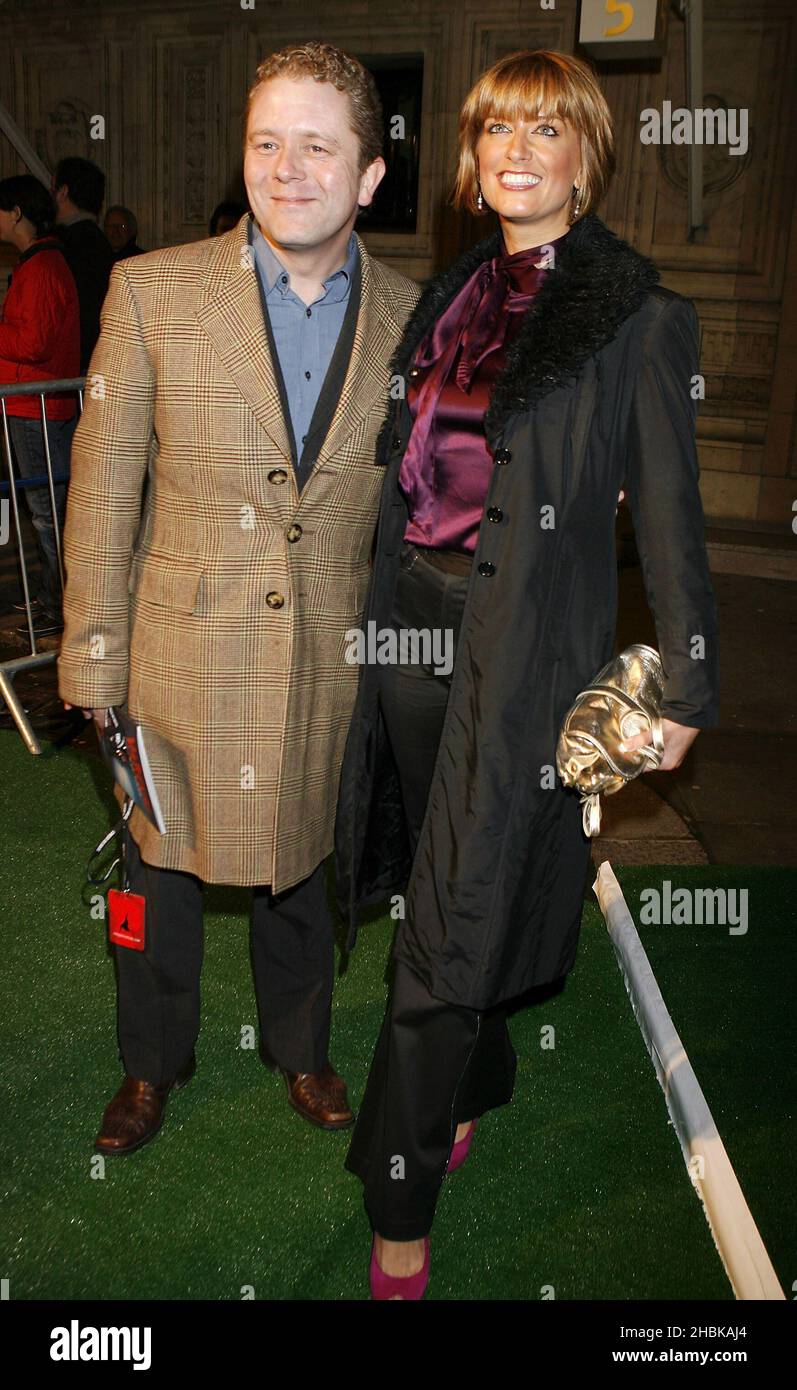 Jon Culshaw and partner arrive at the London premiere of Cirque du ...