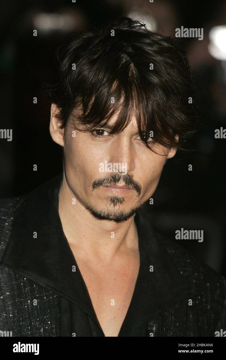 Johnny Depp arrives for the premiere of Sweeney Todd: The Demon Barber ...