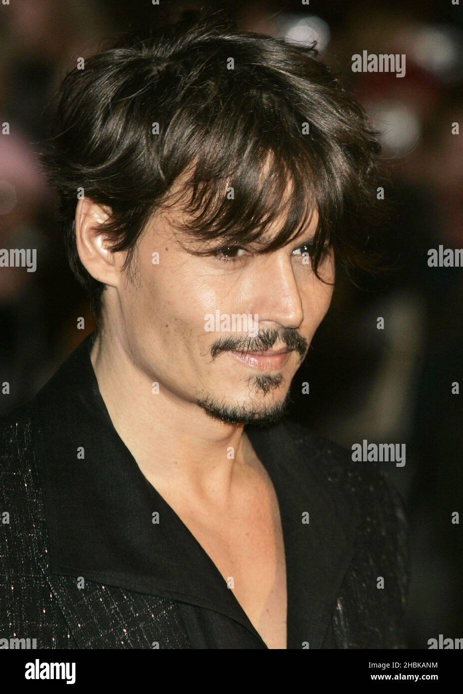 Johnny Depp arrives for the premiere of Sweeney Todd: The Demon Barber ...