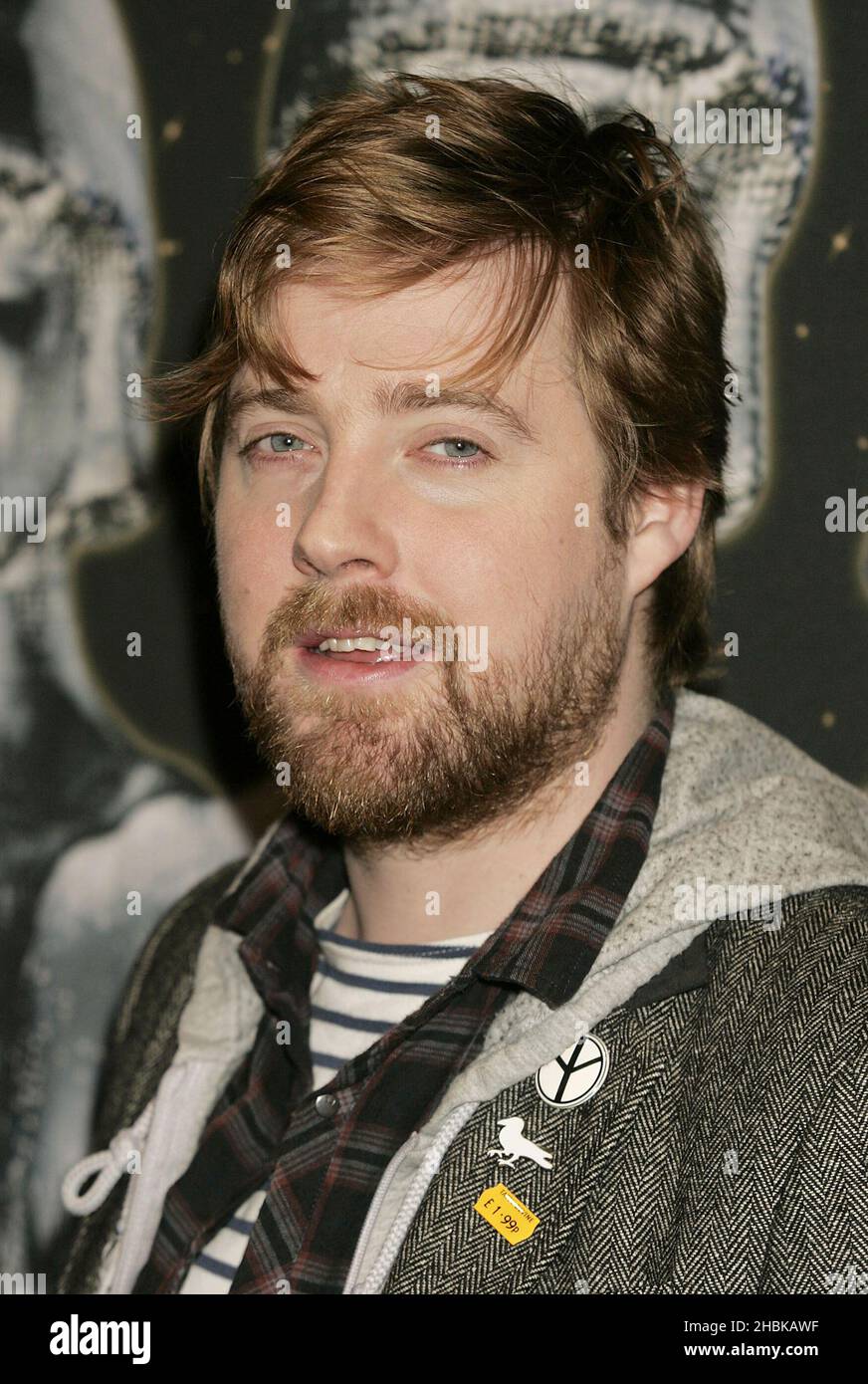 Ricky Wilson of the Kaiser Chiefs arrives for the announcement of the ...