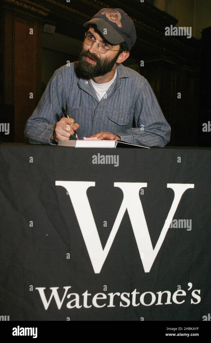 'E' Mark Everett of The Eels's signs copies of his autobiography 'The ...