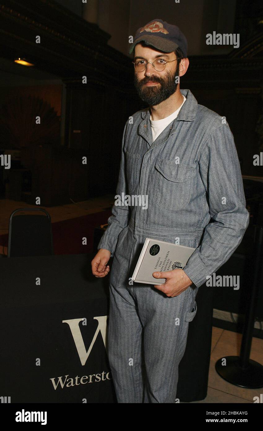 'E' Mark Everett of The Eels's signs copies of his autobiography 'The ...