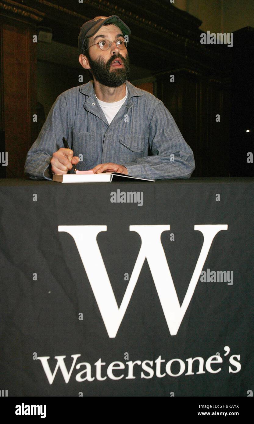 'E' Mark Everett of The Eels's signs copies of his autobiography 'The ...