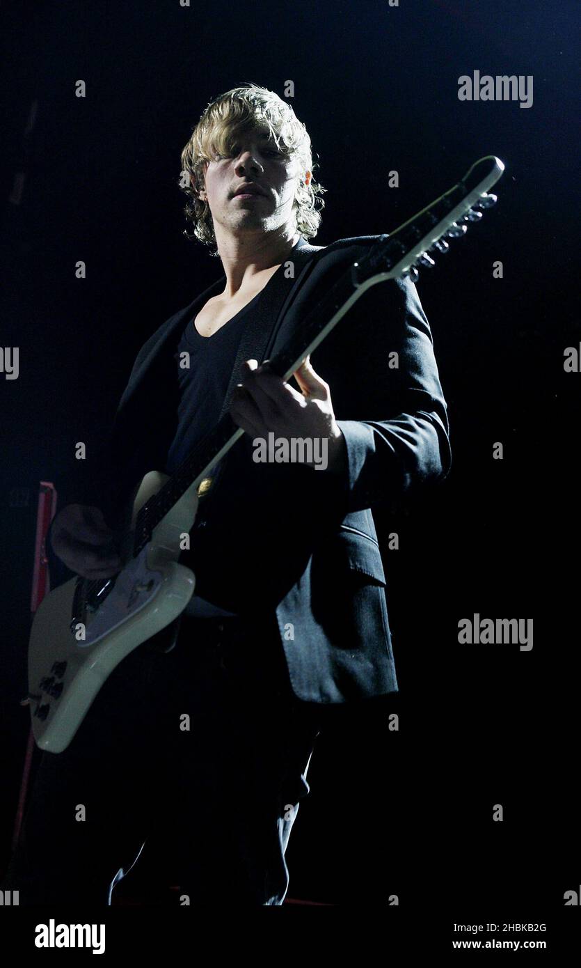 Dave Tirio of Plain White T's in concert at the Shepherds Bush Empire ...