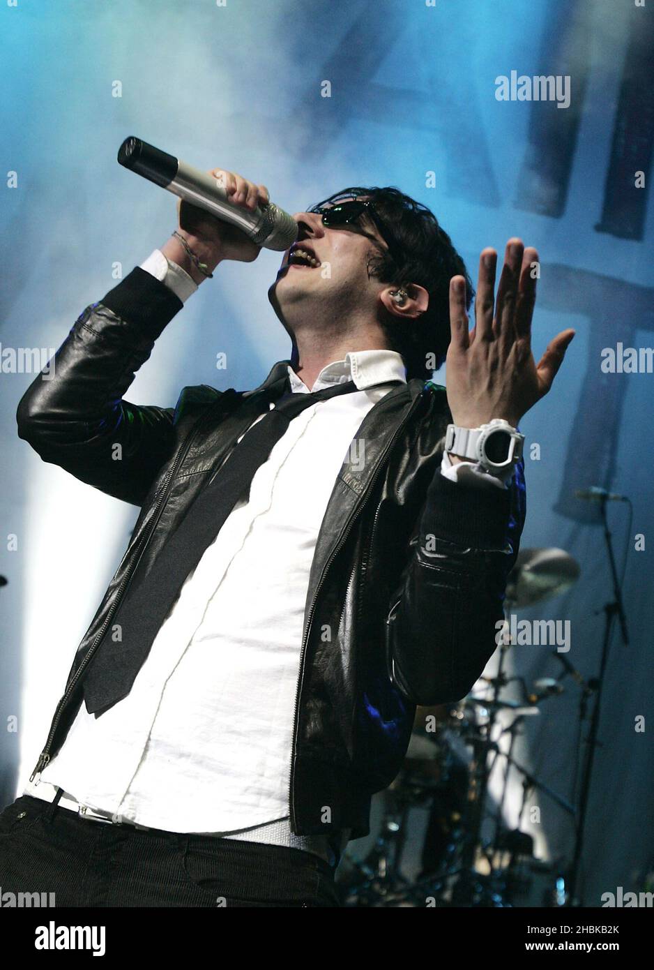 Tom Higgenson of Plain White T's in concert at the Shepherds Bush ...