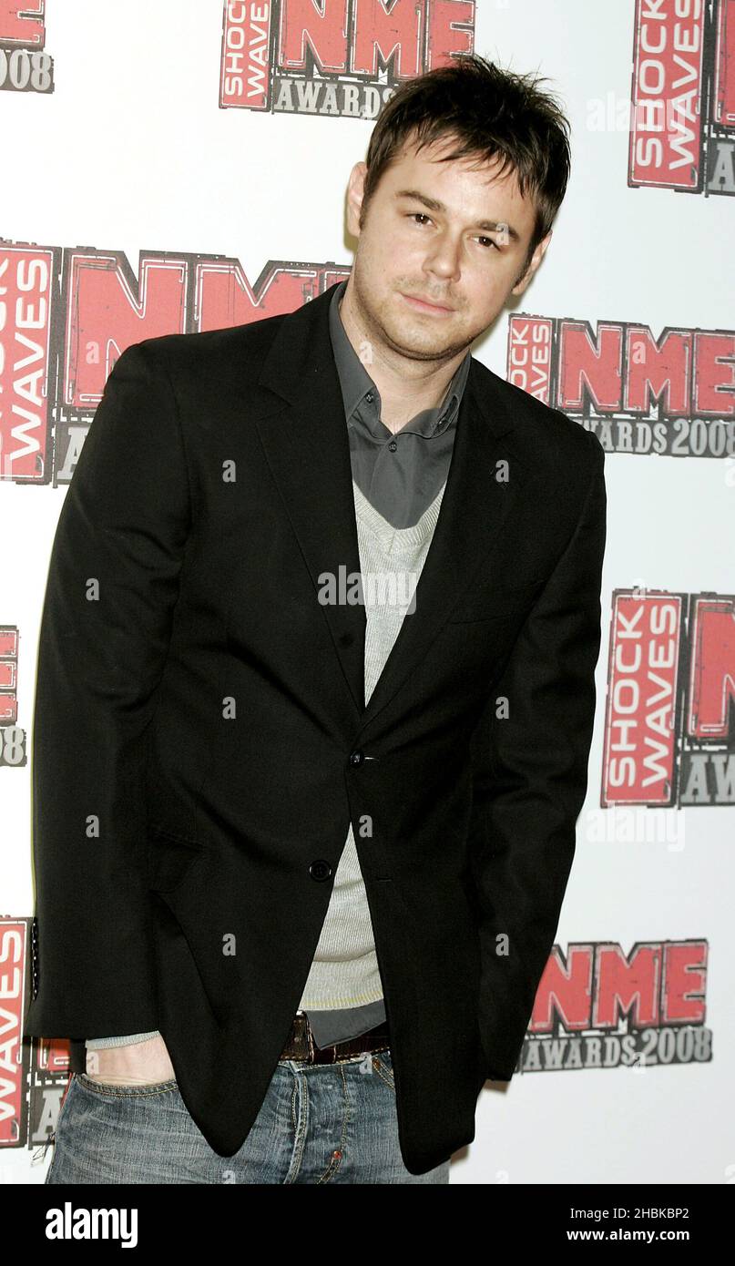 Danny Dyer arrives for the Shockwaves NME Awards 2008 at The O2 Arena ...