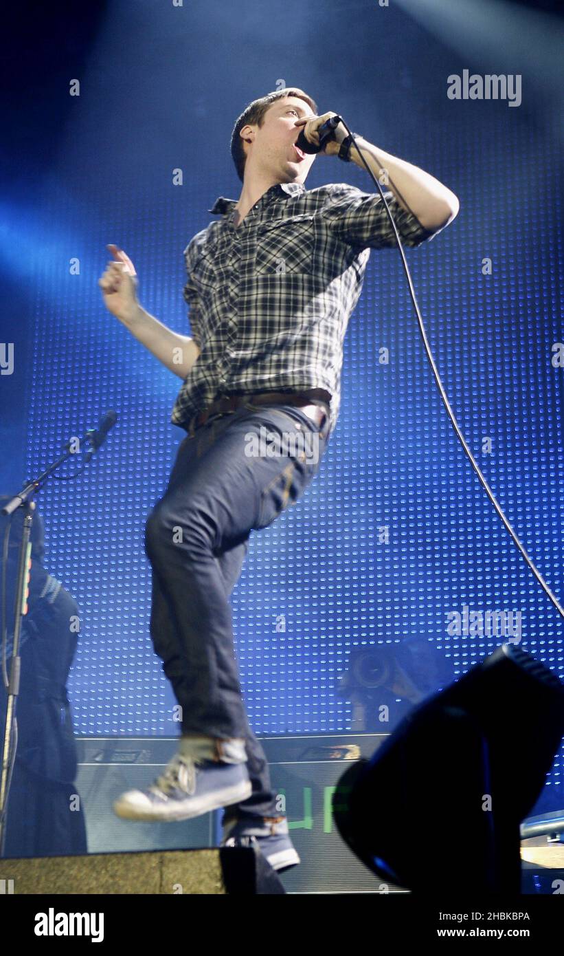 Ricky Wilson of Kaiser Chiefs performs on stage during the Shockwaves ...