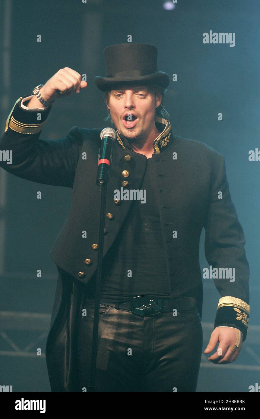 Keith Duffy of Boyzone performs a pre-tour gig at G.A.Y. at the Astoria ...