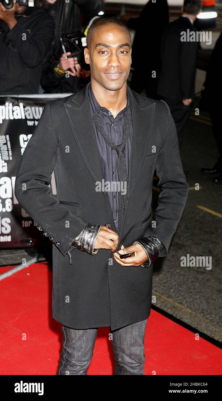 Simon Webbe arriving for the Capital Awards 2008 at Riverbank Plaza ...
