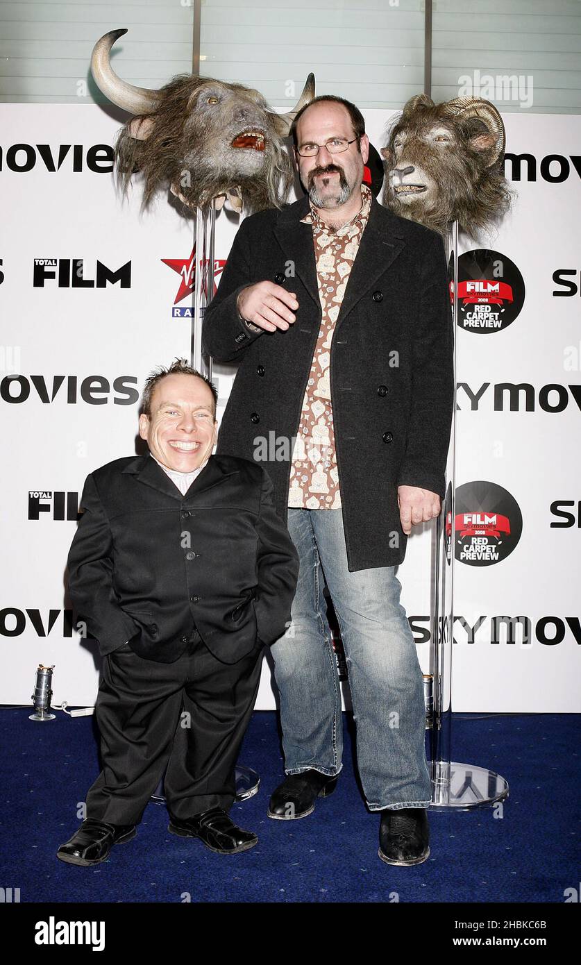 Howard Berger and Warwick Dacis of Chronicles of Narnia arrive at the ...