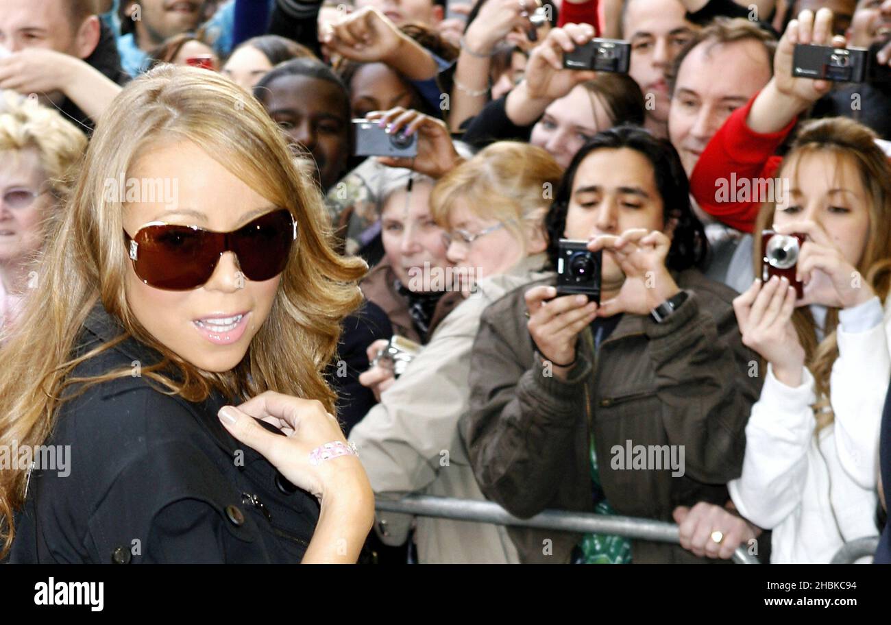 Mariah Carey arrives at a signing session for her new single 'Touch My ...