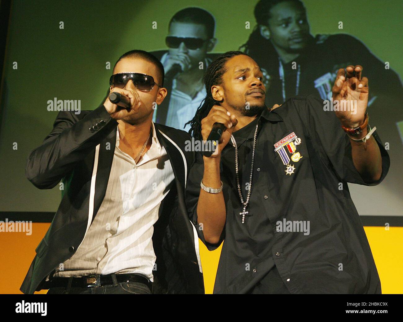 Jay Sean on stage at the Choice FM 18th Birthday Party at the Sheraton ...