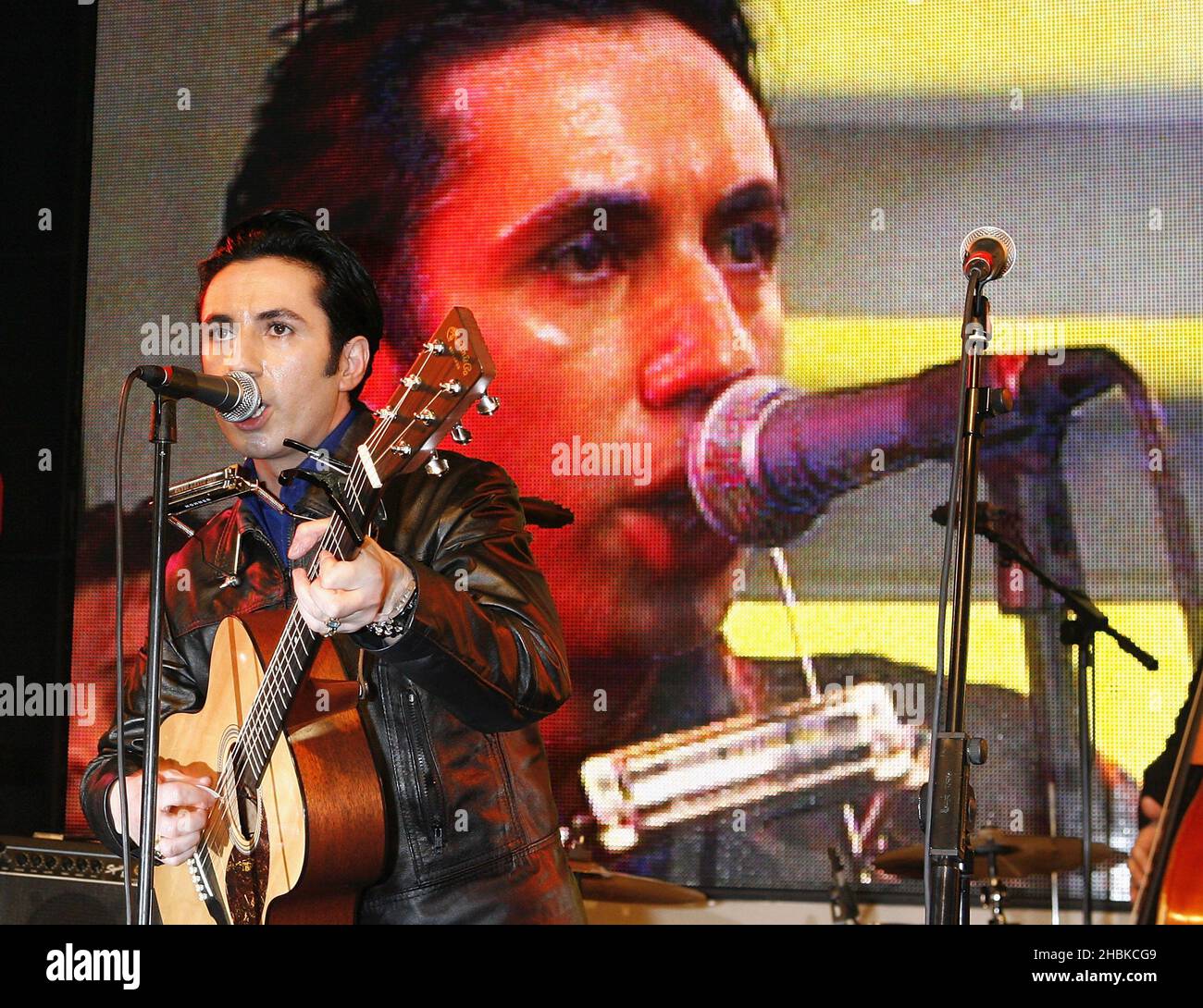 Pete Molinari performing at the LG Electronics' Launch Party of new TV ...