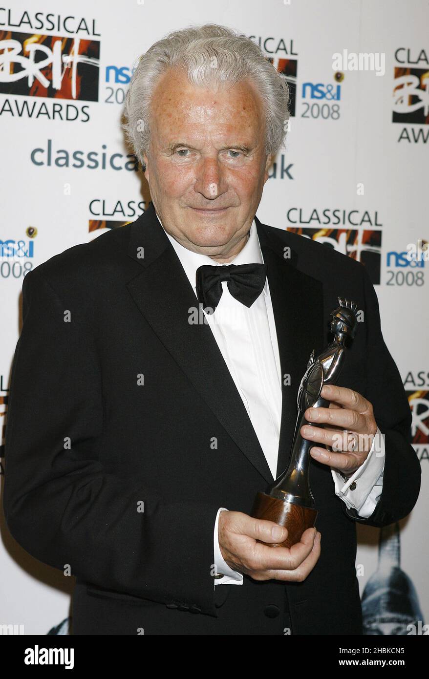 Sir Colin Davis during the Classical Brit Awards 2008, held at the ...
