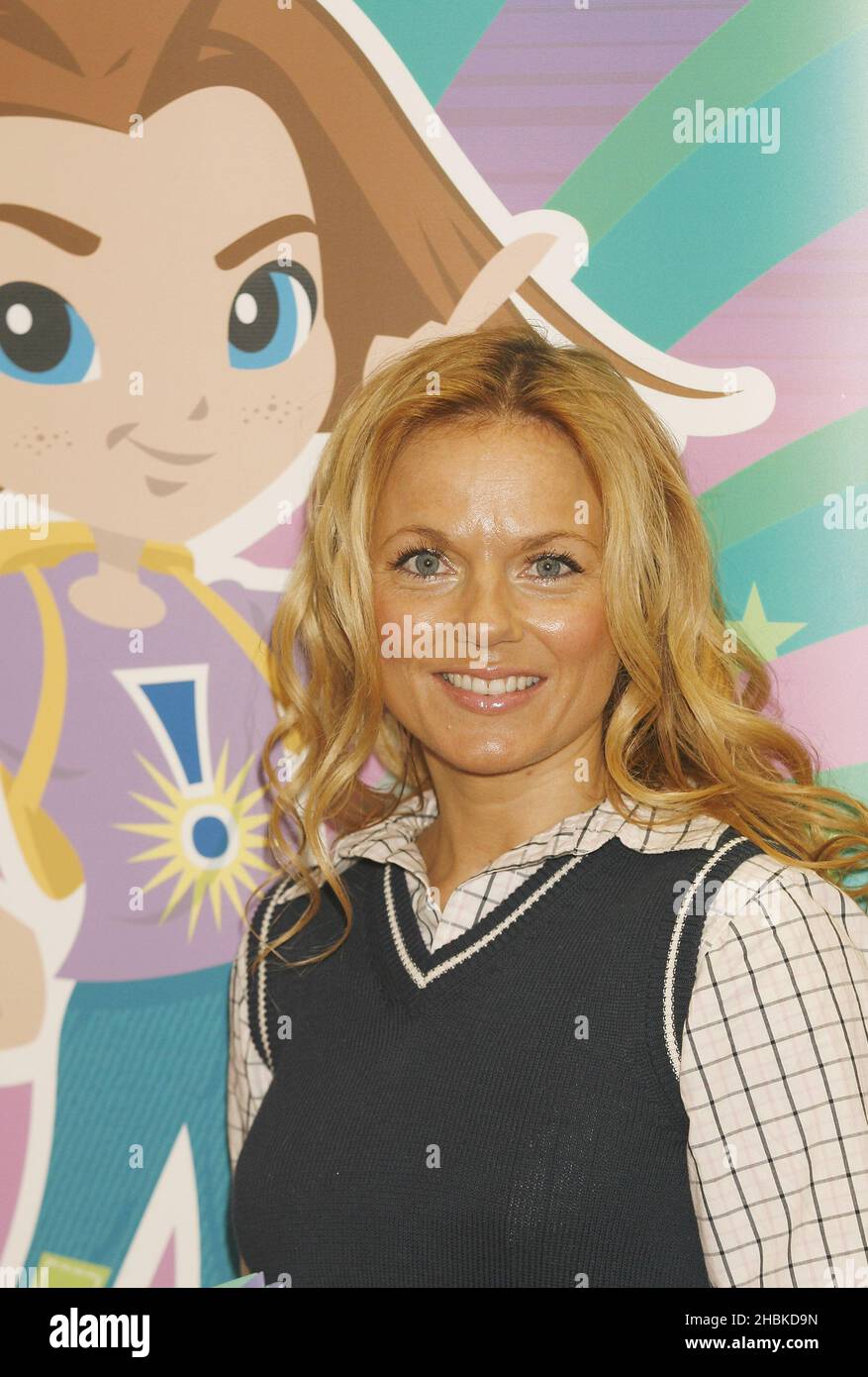 Geri Halliwell signs her new book Unigeni Lavender at WH Smith's at ...