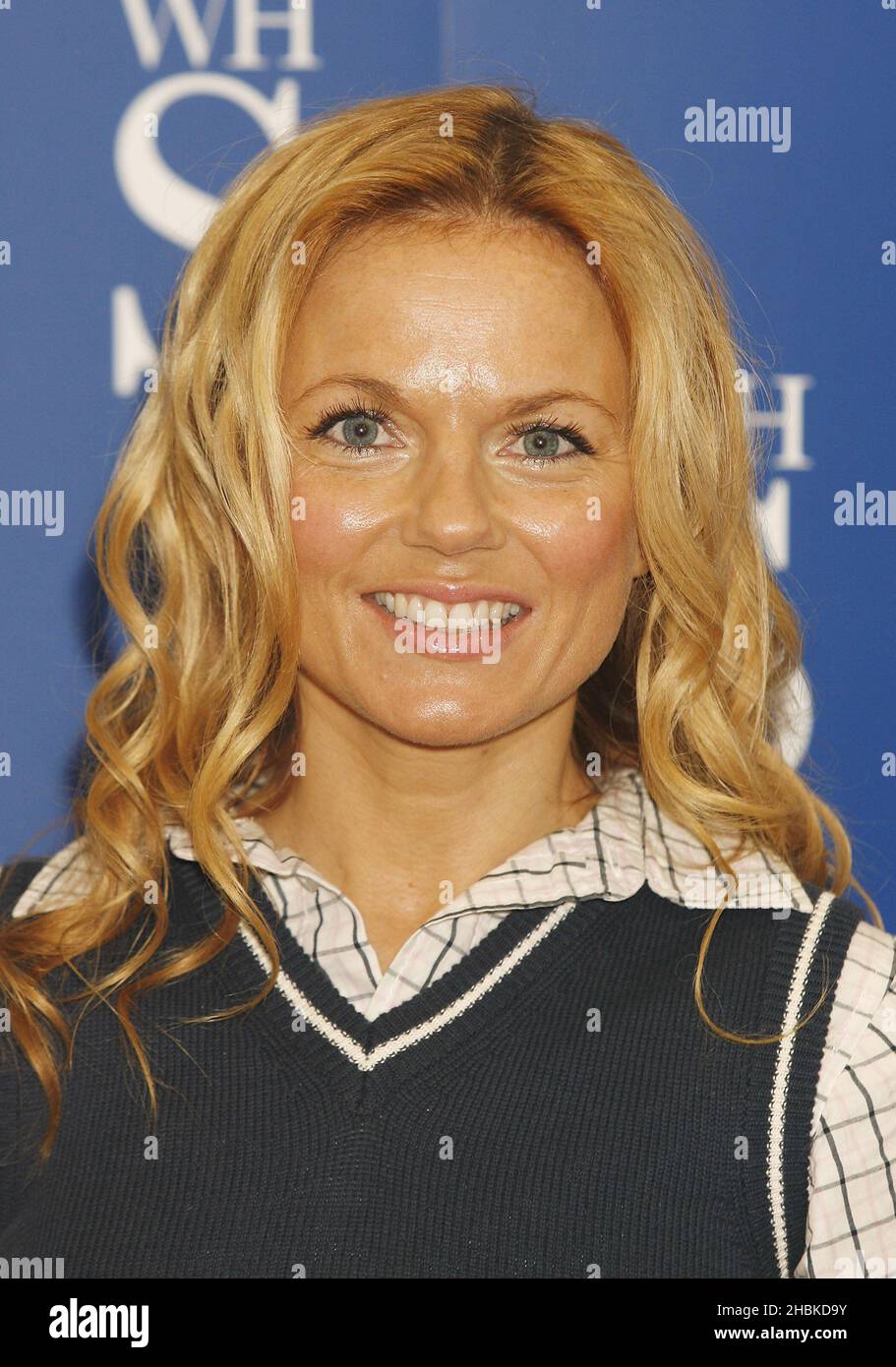 Geri Halliwell signs her new book Unigeni Lavender at WH Smith's at ...