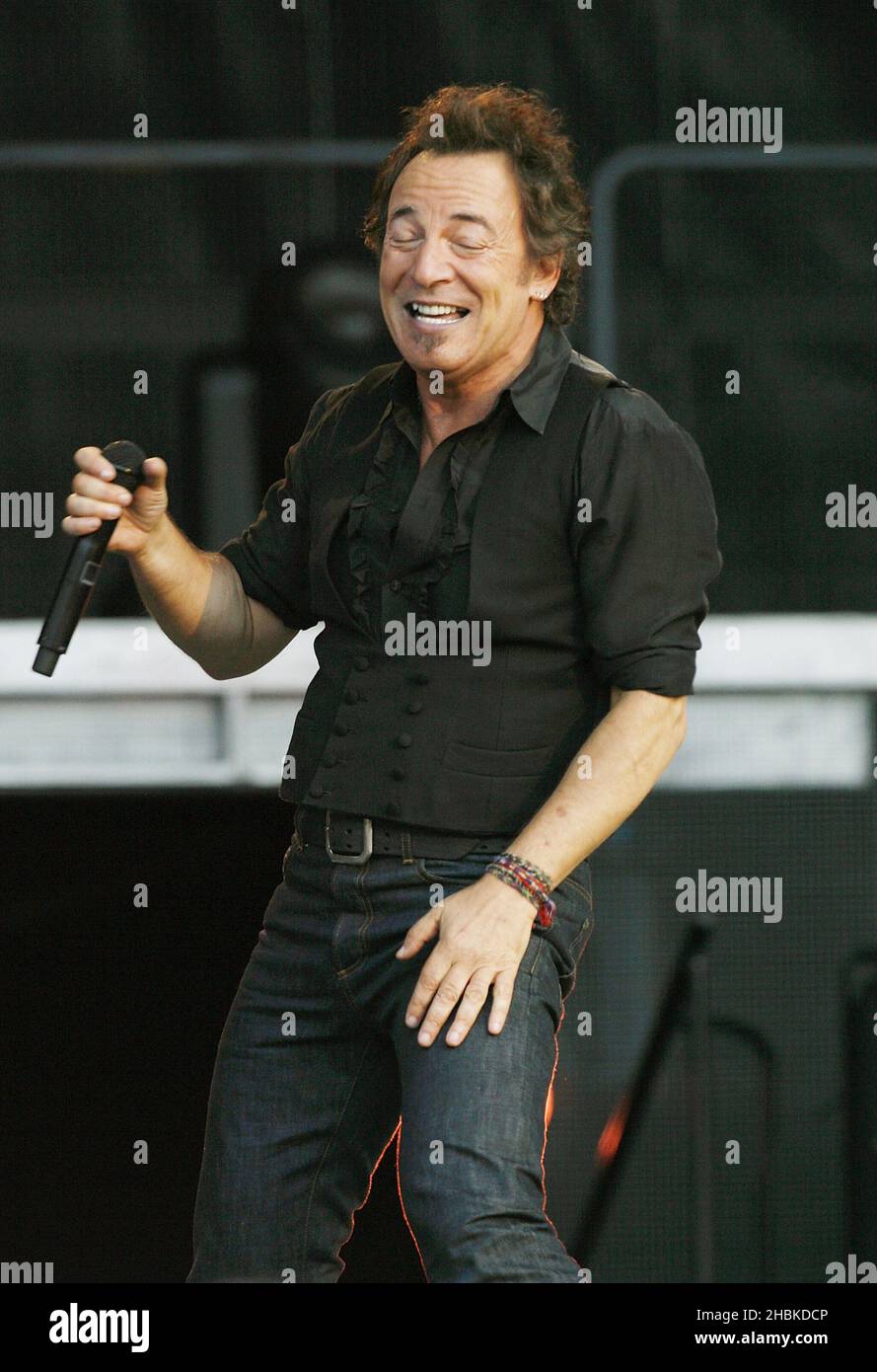 Bruce Springsteen performs in concert at the Emirates Stadium, in north ...