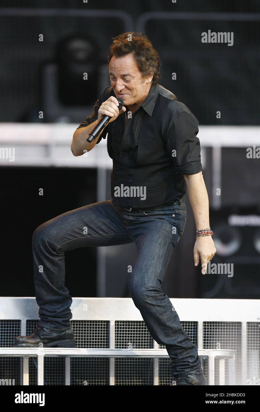 Bruce Springsteen performs in concert at the Emirates Stadium, in north ...